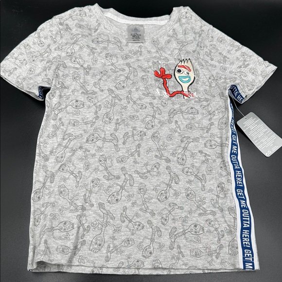 Disney | Shirts & Tops | Disney Forky Gray Tshirt And Shorts With Forky ...